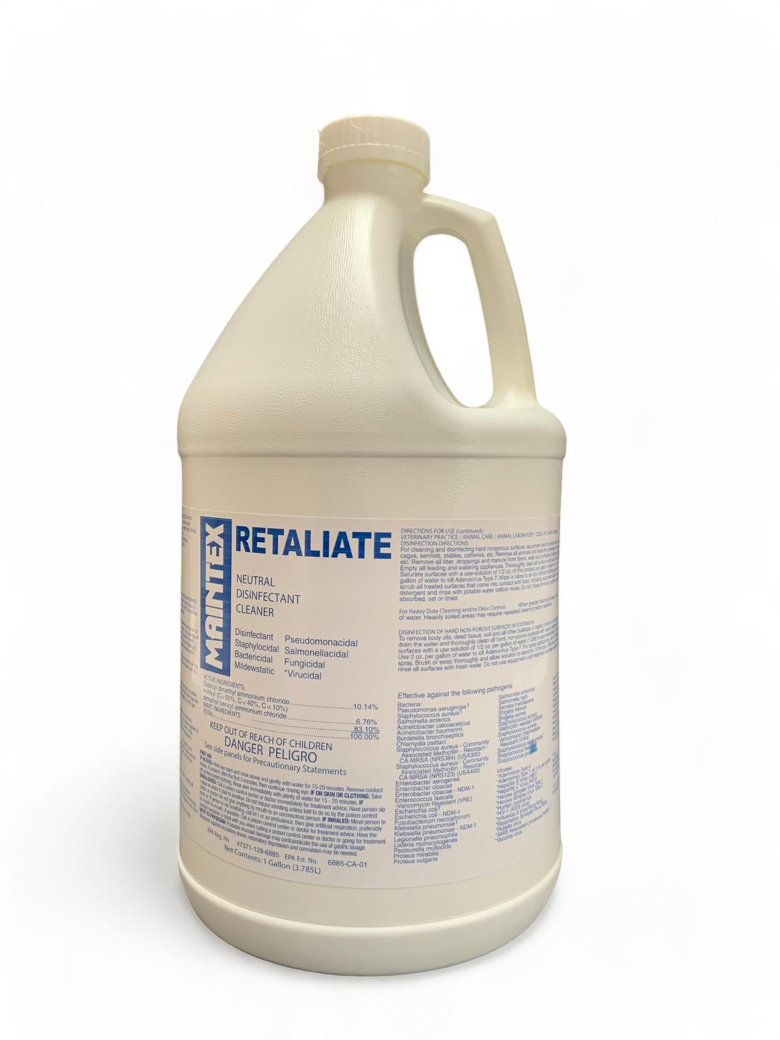 Maintex Retaliate Healthcare Disinfectant Cleaner – Carrillo's ...